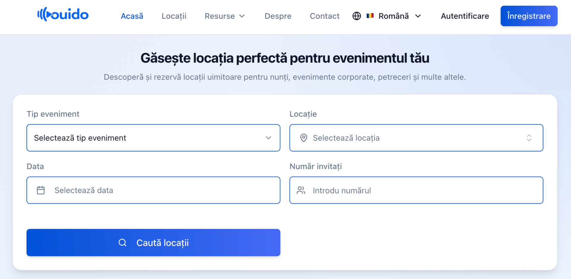 Locații pentru nuntă, botez și evenimente în România | Ouido